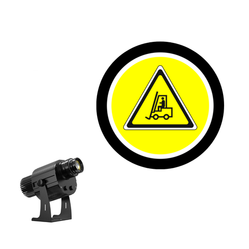 Factory Sign Logo Gobo Projector for safety - Yellow Forklift ...