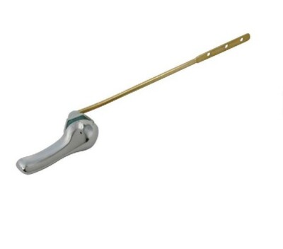 Front Mount Chrome Toilet Flush Handle Lever With Metal Spud & Nut ...