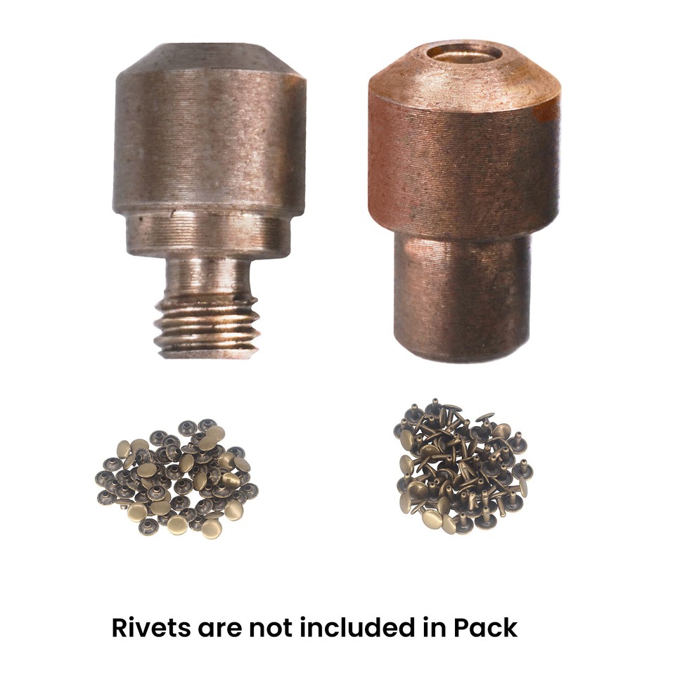 Double Cap Rivets Setting Tool Dies Set DIY Craft Clothing Belts with ...