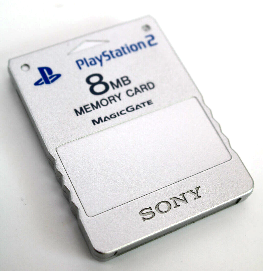 PS2 Memory Card Original Sony MagicGate silber SCPH-10020 8 MB ...