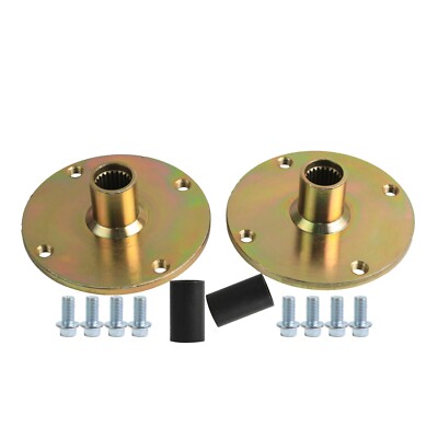 Pair 4 Stud 23T Spline Rear Axle Wheel Hub 78mm For Go Kart ATV Quad ...