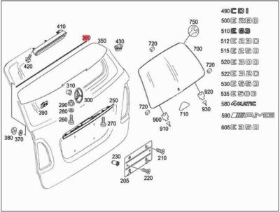Genuine Seal Mercedes S211 W211 Estate 2117930098 | eBay