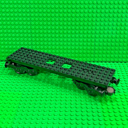 Lego Train Base 92088 (Black 6 x 24) with Wheel Housings (2878c02 ...