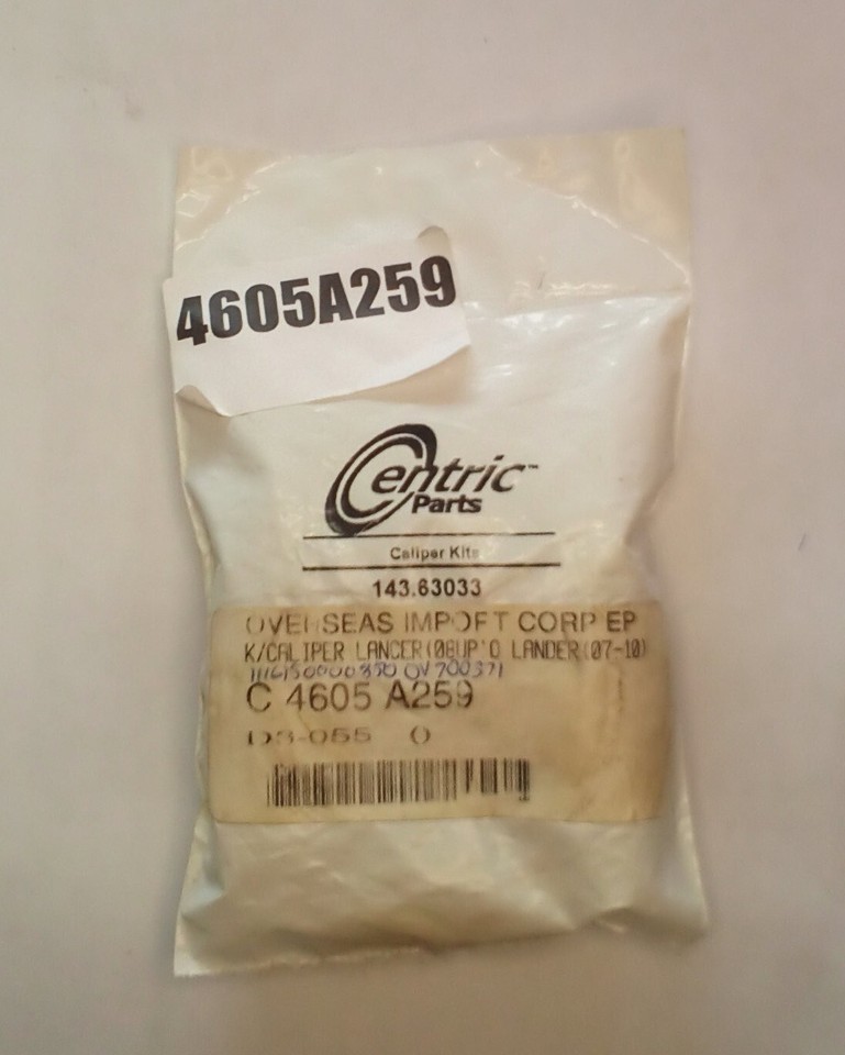 😉😉 CALIPER KIT 4605A259 LANCER 07-10 CENTRIC PARTS 😉😉 | eBay