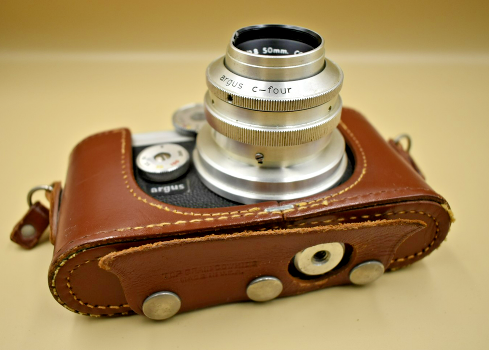 Argus C 4 Cintar Lens 50 MM F/2.8 Vintage Film Camera with Flash and ...