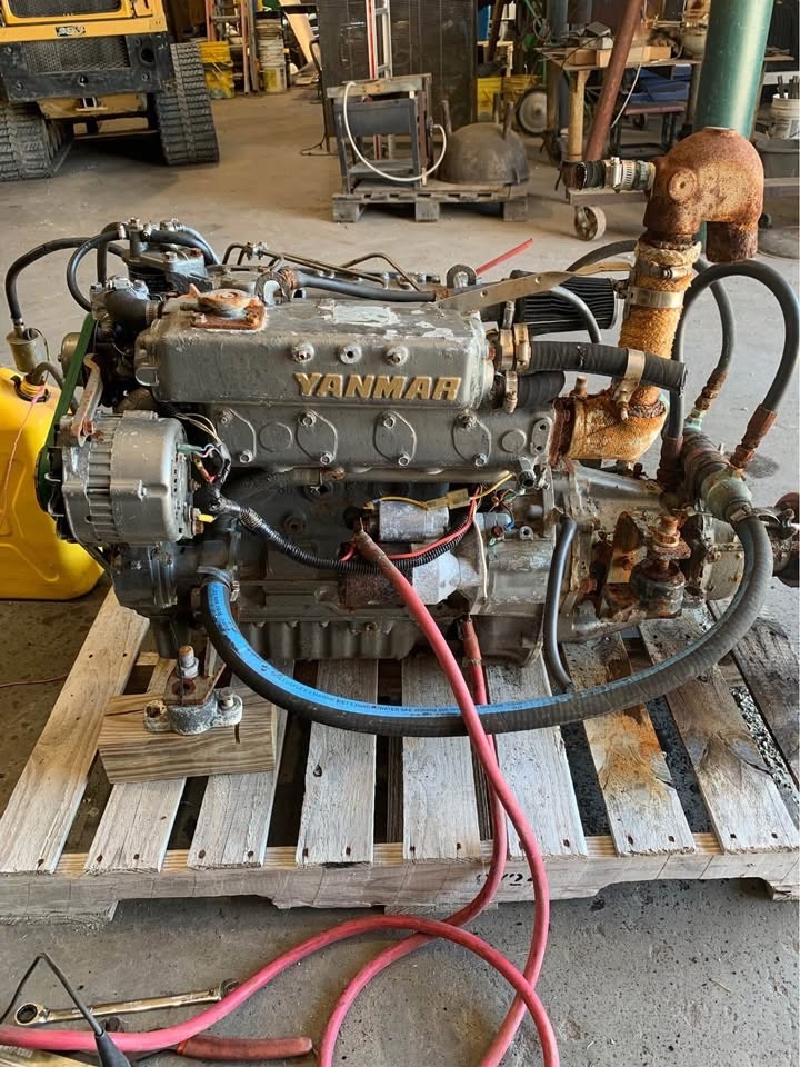 Yanmar 4JH2E Marine Diesel Engine – 50 HP with transmission | eBay