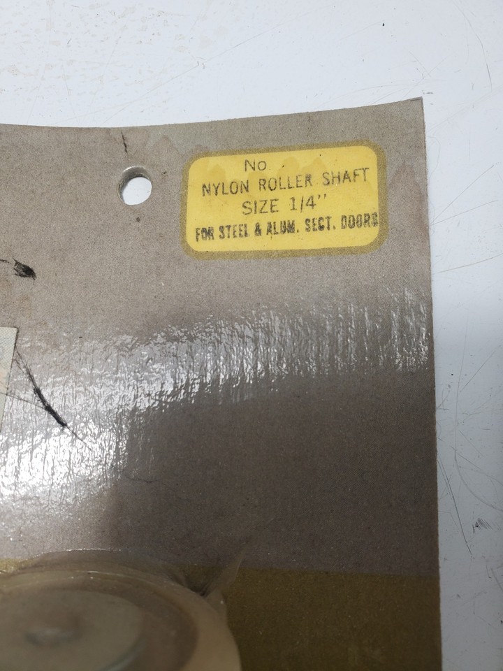 2 Vtg DOOR PRODUCTS No.7224 1/4" Garage Stem Roller For Steel/Alum NOS ...