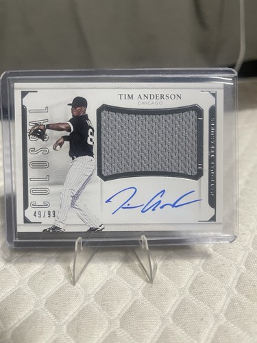 2016 Panini National Treasures - Colossal Signatures Tim Anderson #CS ...