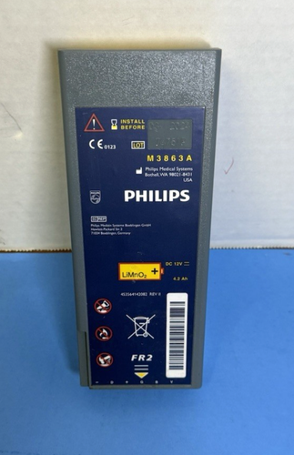 PHILIPS FR2 M3863A AED BATTERY TESTED AND WORKING | eBay