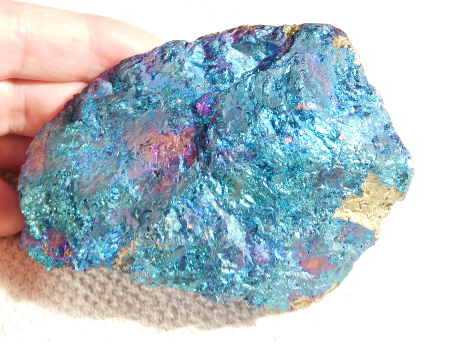 Big! Bright IRIDESCENT Peacock Copper Chalcopyrite or Peacock Ore ...