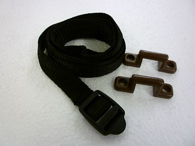 CARAVAN MOTORHOME BOAT BATTERY STRAP WITH BUCKLE AND TWO HOLD DOWN ...