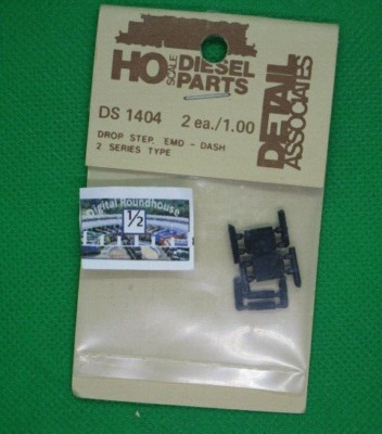 Detail Associates HO #1404 EMD Drop Steps, Dash-2 Series - pair ...