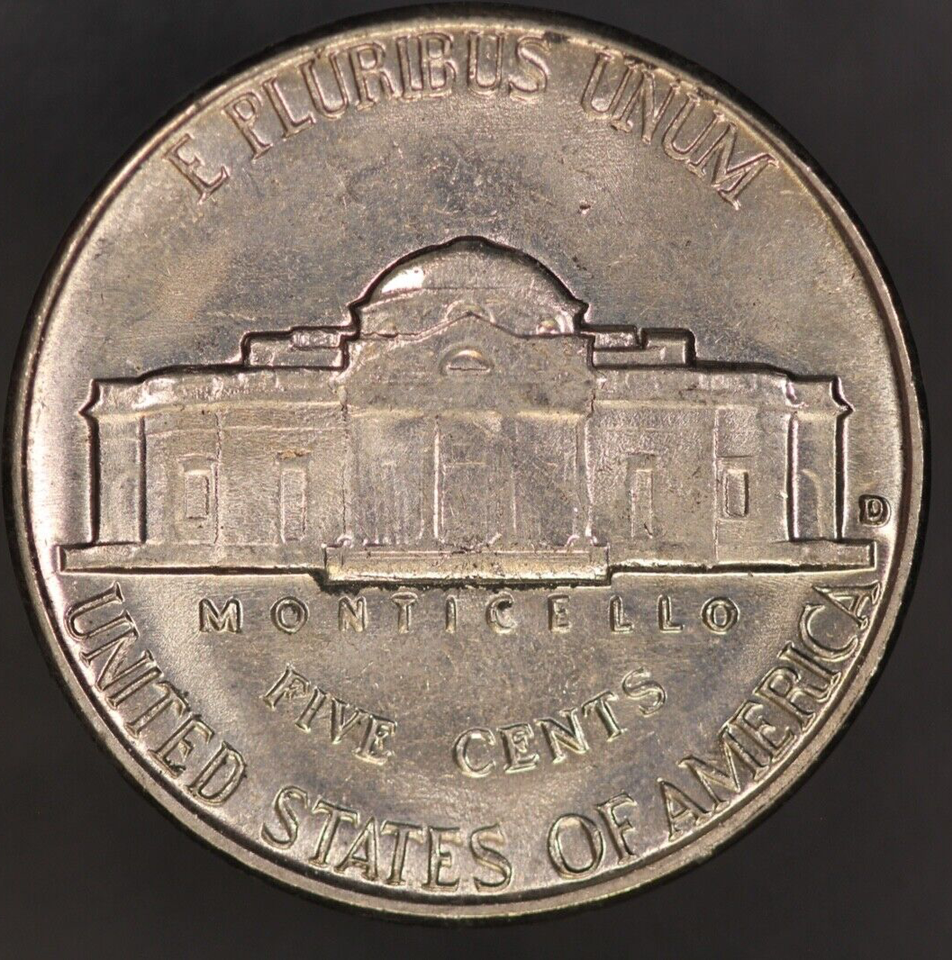 1963 D JEFFERSON NICKEL FRESH FROM ORIGINAL ROLL!- LOT 6022 | eBay
