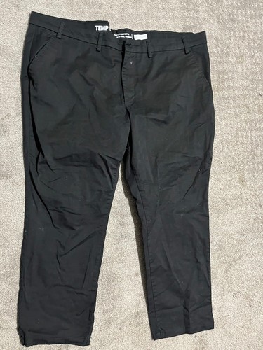 The Foundry Supply Co Temp Flex Mens Chino Pants 50x29 Black Straight ...