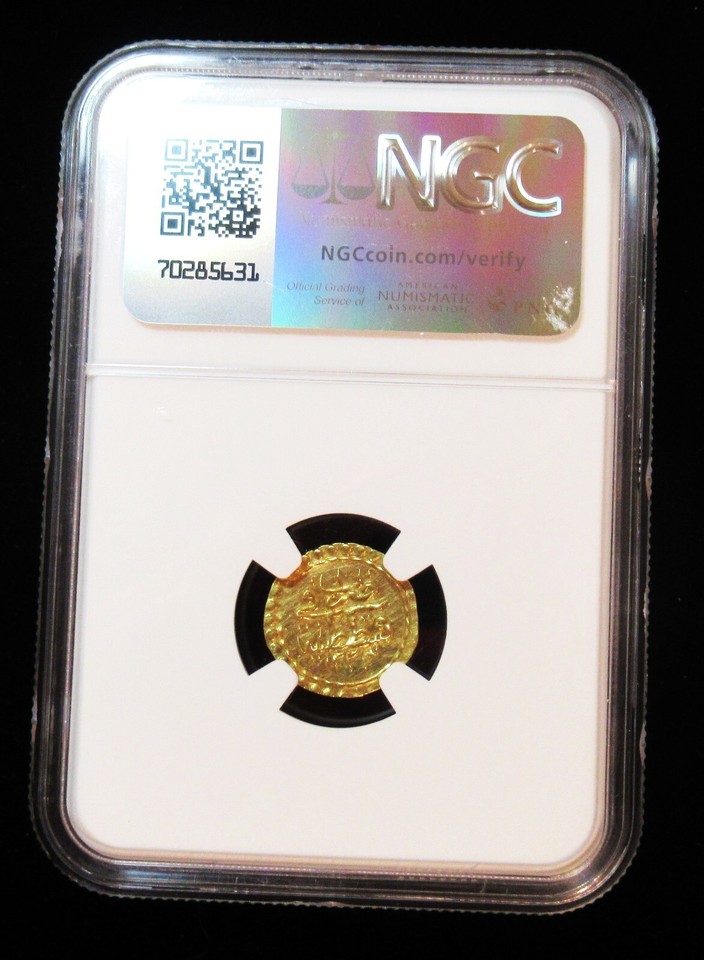 Ottoman Emp Mahmud II gold 1/4 Zeri Mahbub AH 1223 Year 1 (1808) UNC Details NGC | eBay
