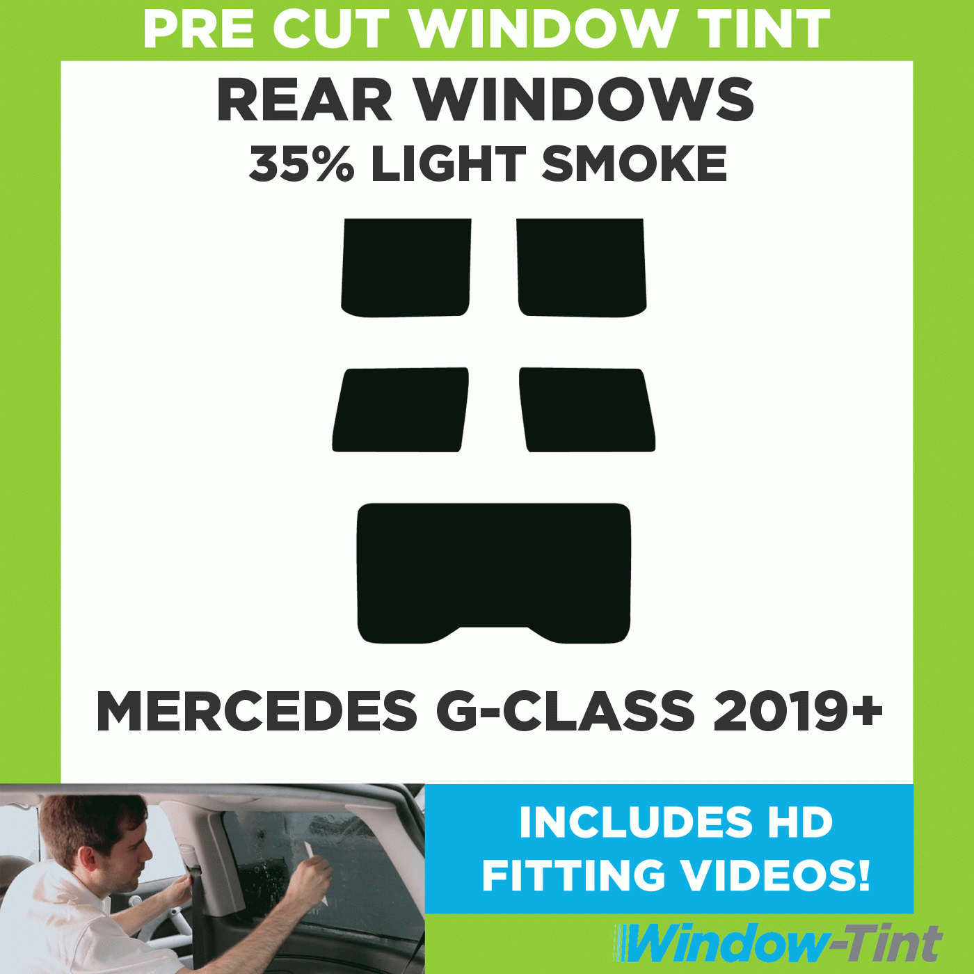 Pre Cut Window Tinting Film for Mercedes G-Class 2019+ 35% Light Rear ...
