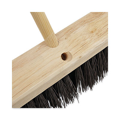 Tapered End Broom Handle Lacquered Hardwood 1 1/8 Dia. x 60 Long for ...