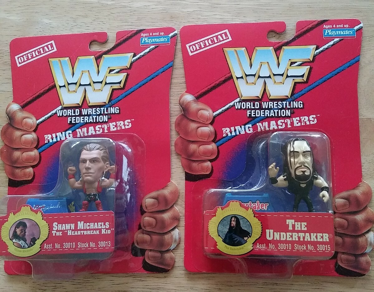VINTAGE WWF RING MASTERS 1997 THE UNDERTAKER & SHAWN MICHAELS PLAYMATES ...