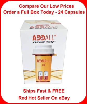 AddAll XR 750mg, Energy Focus Full Box - 12 Packs - 24 Capsules - FREE ...