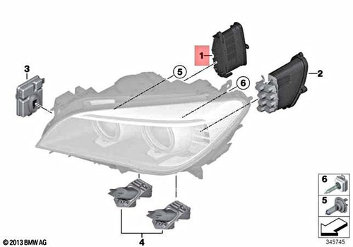 Genuine BMW F Headlight Xenon/Alc Driver Module 63117440875 | eBay