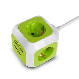 Mehrfachstecker Steckdosenwürfel Schukostecker USB Anschluss ...