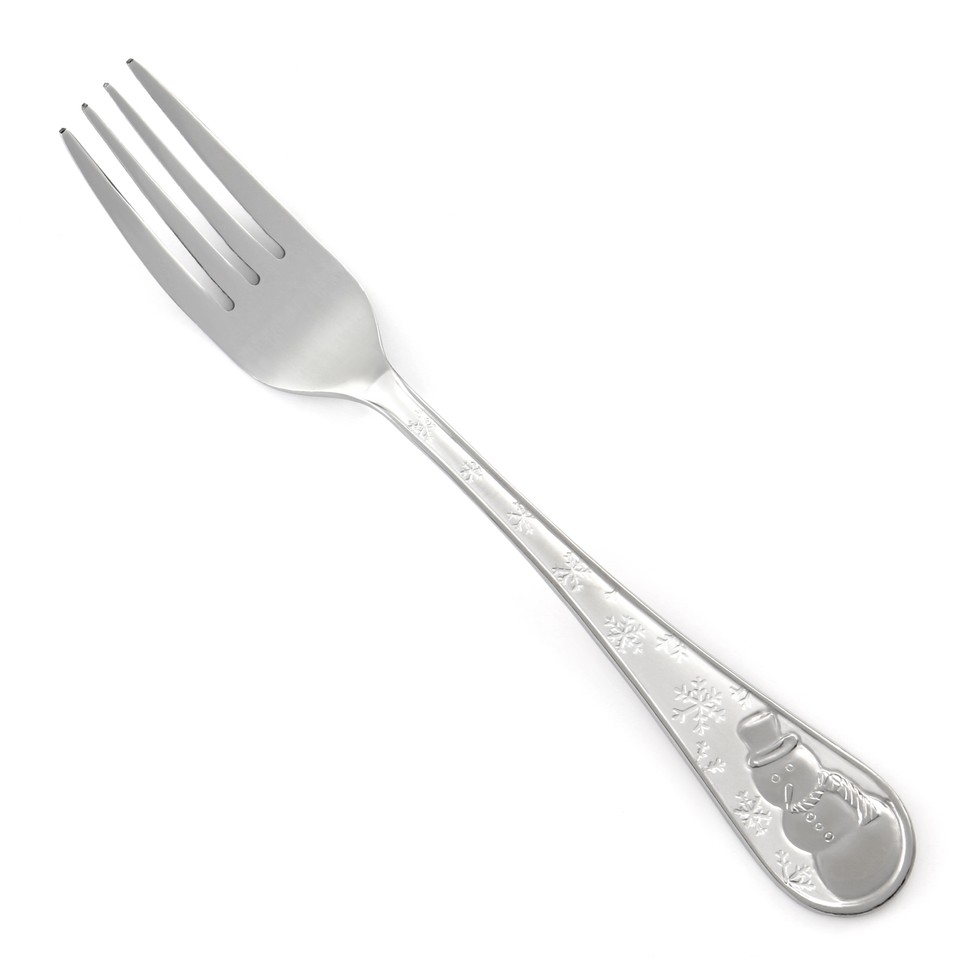 Cambridge SNOWMAN FROST Stainless Snowflakes Frosted Silverware CHOICE ...