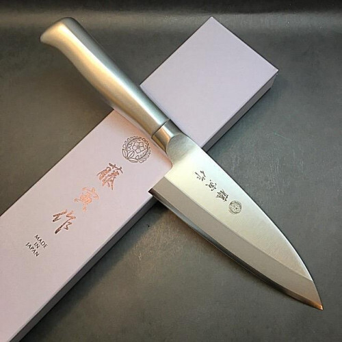 Fujitora All Stainless Steel Deba Knife 150mm DP Cobalt Alloy limited ...
