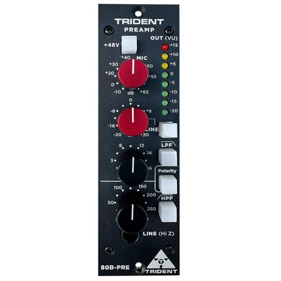 Trident 80B-PRE 500 Series Microphone Preamplifier Single-Slot Module ...
