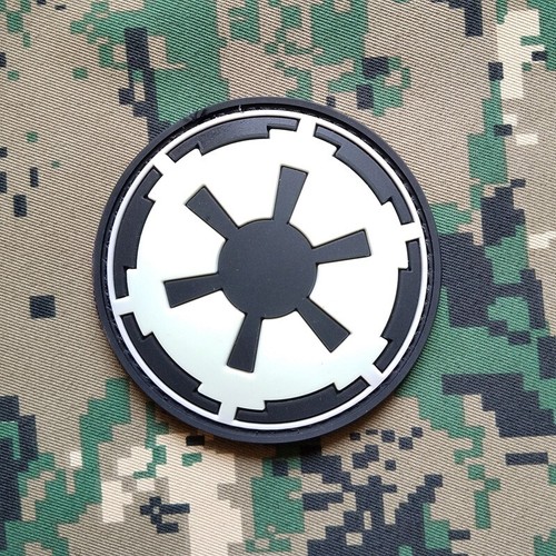 3D Pvc Star Wars Galactic Empire Insignia Imperial Logo Rubber Hook Patch Glow | eBay