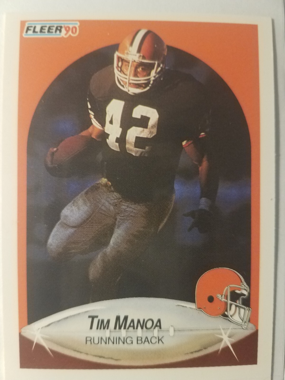 TIM MANOA CLEVELAND BROWNS 1990 FLEER, CARD #53 | eBay