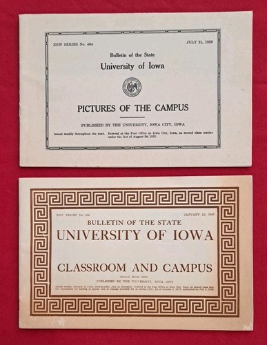 State University of Iowa Campus Pictures Bulletin 1925 & 1928 Iowa City, IA | eBay