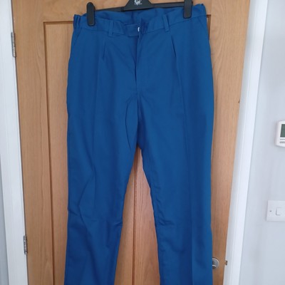 Alsico size 38" Royal blue Work trousers . | eBay