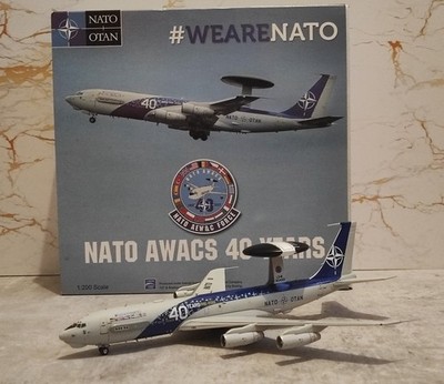 Inflight200 Boeing 707 E-3A AWACS 'we are NATO 40 Years' Sentry ...
