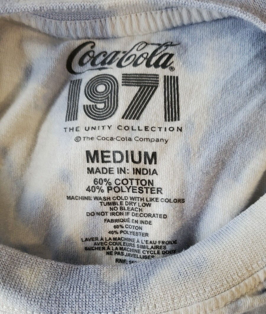 Coca-Cola 1971 The Unity Collection T-shirt Medium Bl… - Gem