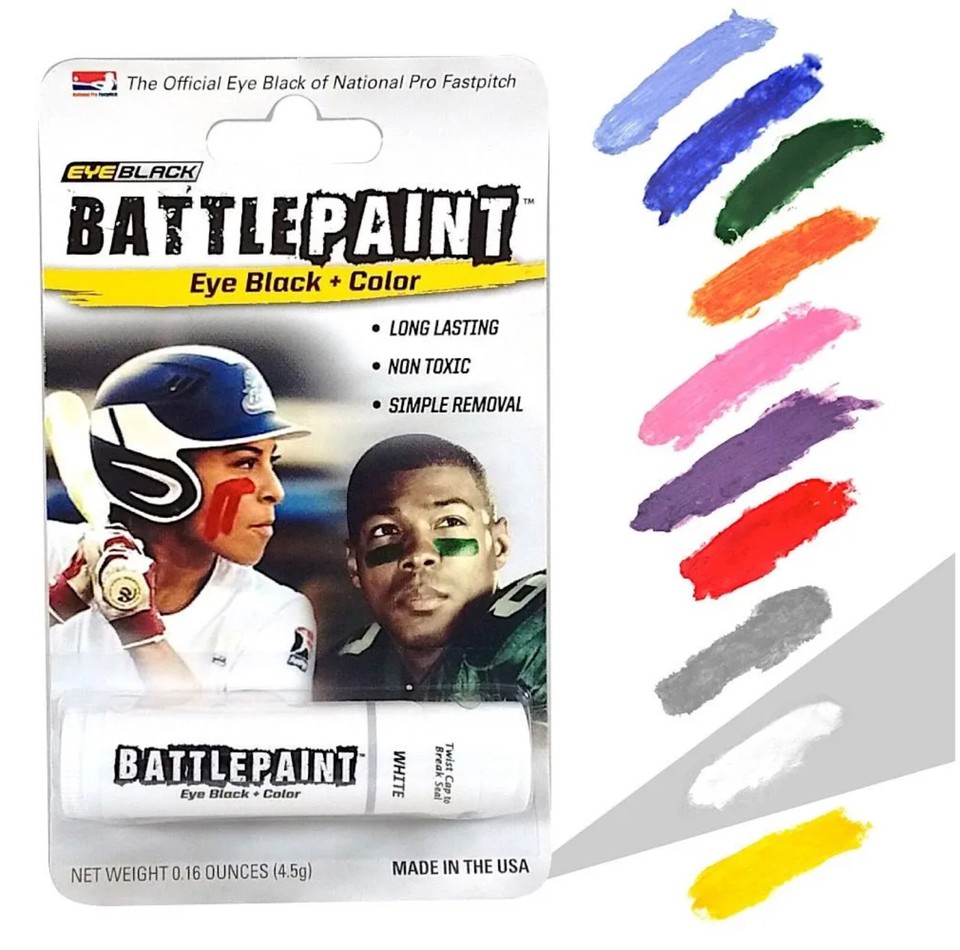 EyeBlack BattlePaint Non-Toxic Face/Body Sports Paint 1 Tube (0.16 oz ...