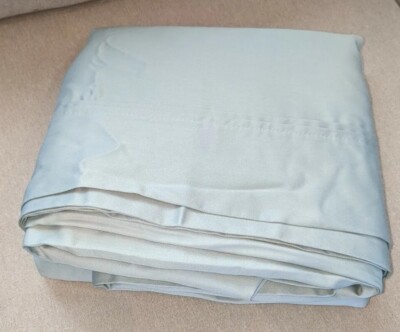 Threshold Signature - Queen Mint Ash Solid Flat Sheet * 100% Cotton | eBay