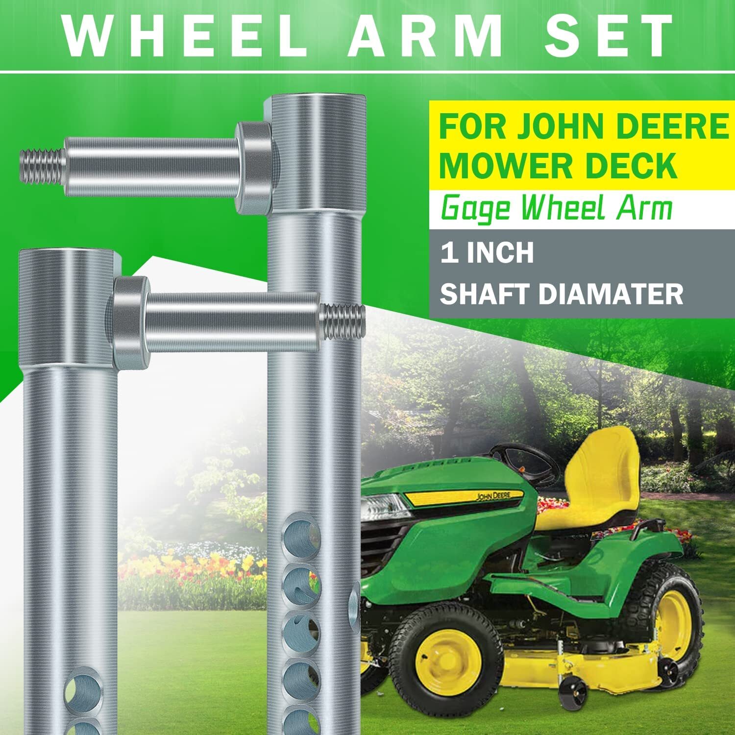 AM131288 AM131289 New Mower Deck Gauge Wheel Arm For John Deere 1in ...