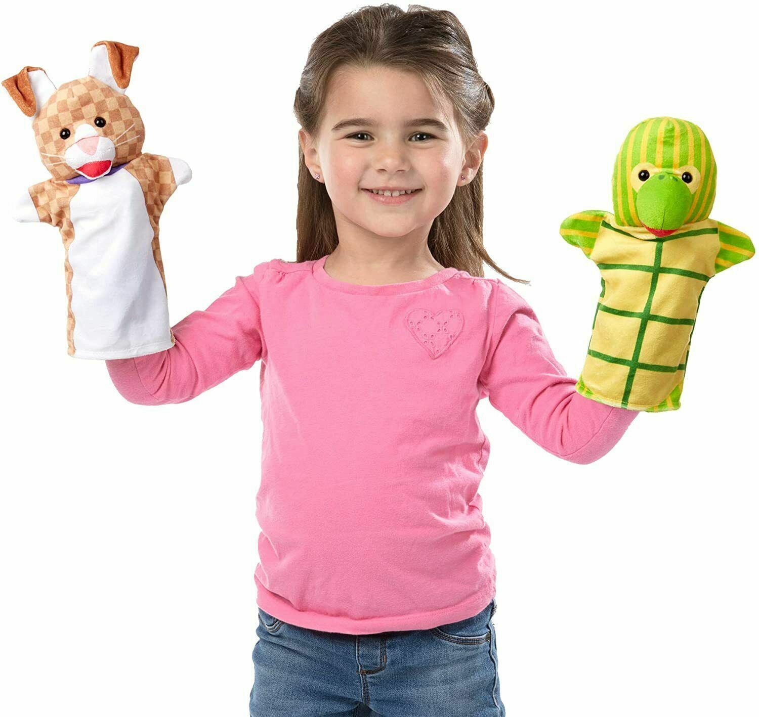 Melissa & Doug Pet Buddies Hand Puppets 6pc Creative Kids Pretend Play ...