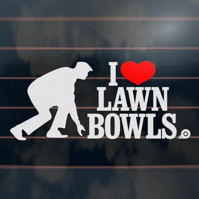I LOVE LAWN BOWLS Sticker 200mm lawnbowls heart car window decal | eBay ...