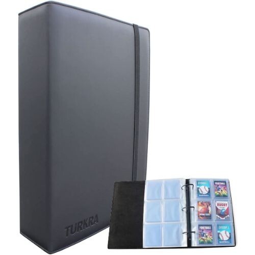 Toploader Binder 25 Pages Holds 150 3x4 Sports Trading Cards Hard ...