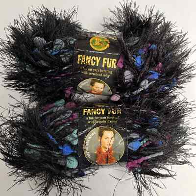 Lion Brand Fancy Fur Yarn Mountain Vista 266 1.75 oz Lot of 2 Knit ...