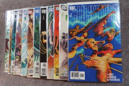2005 DC Comics JUSTICE #1-12 Complete Set - JLA - All ALEX ROSS Covers ...