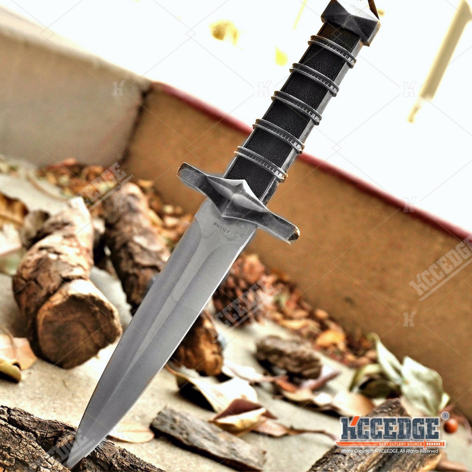 11.5" STAINLESS STEEL DARK ASSASSIN MEDIEVAL DAGGER w/ SHEATH CHAIN ...