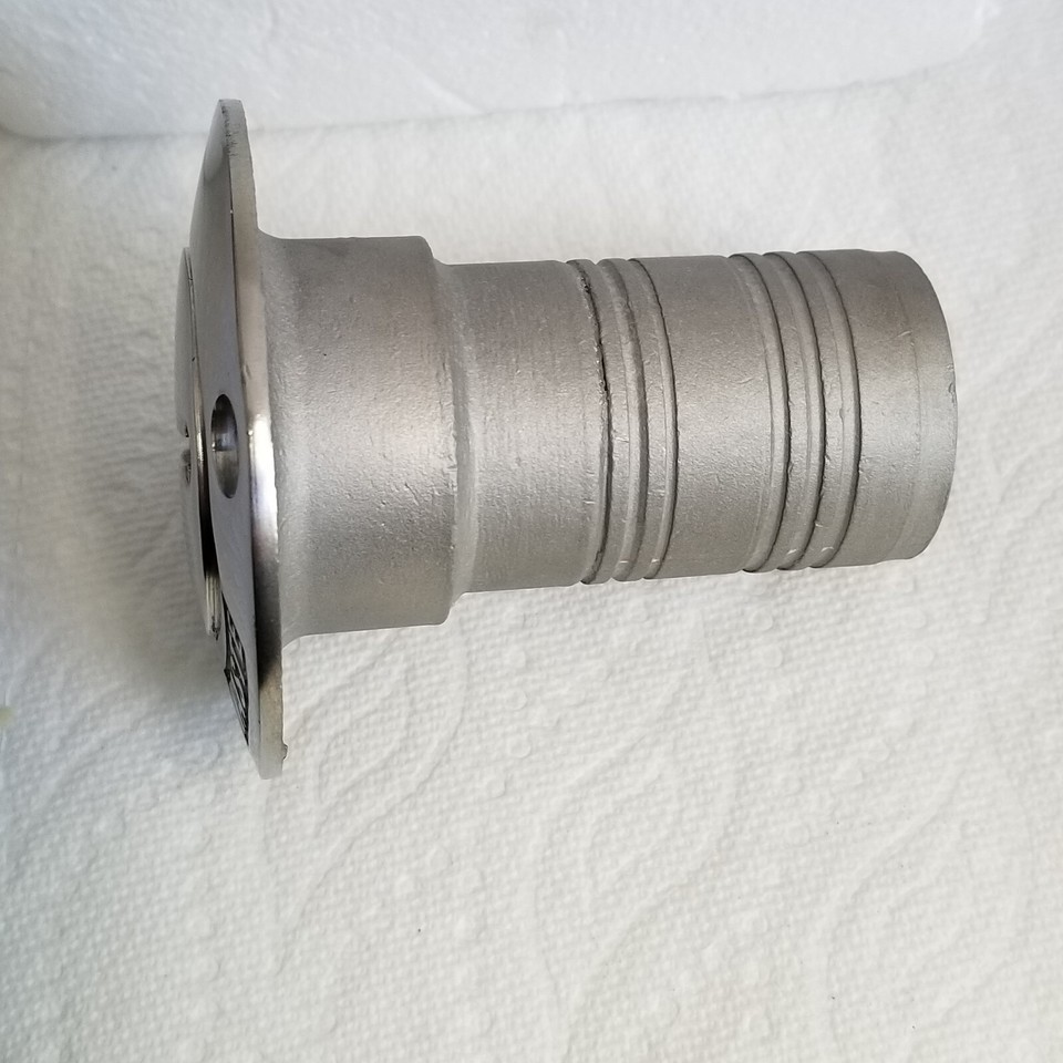 Waste Port 1.5" Boat Deck Gunnel Stainless Steel 316 Filler & Cap | eBay