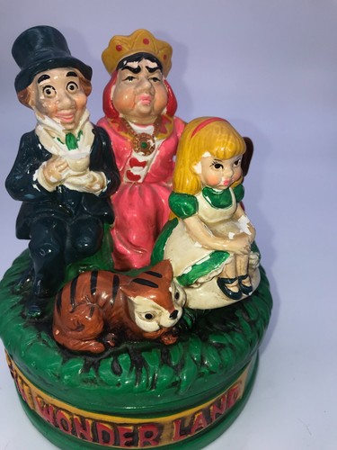 Alice In Wonderland Music Box Mad Hatter Chadwick 1970 Miller Boston ...