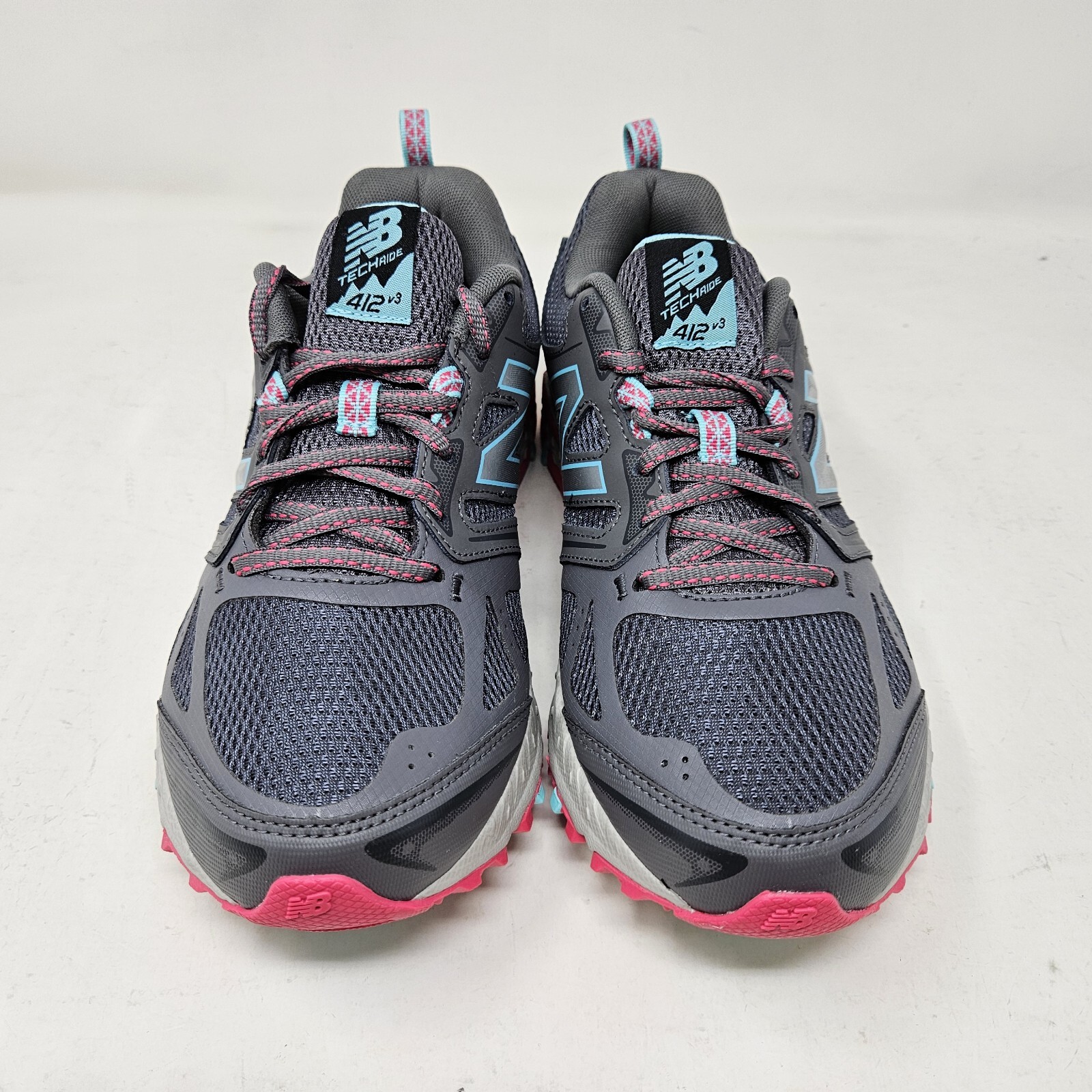 Wmns New Balance 412 All-Terrain Grey Pink Athletic Hiking Trail Shoe ...