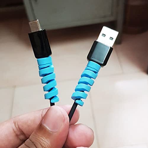 12 Pack Charging Cable Protector Spiral Tube Wire Protectors Cord ...