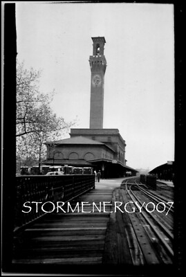 Waterbury CT Connecticut Railroad Depot Train Station Clock Tower 1953 ...