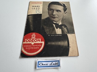 Catalogue - Odéon - Supplément Magazine - Jean Lumière - Mars 1932 | eBay