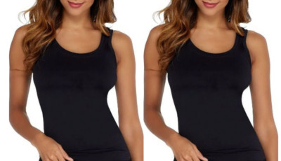 2 Bali One Smooth U Smooth Smoothing Tank Top LARGE BLACK 2B88 NWT | eBay